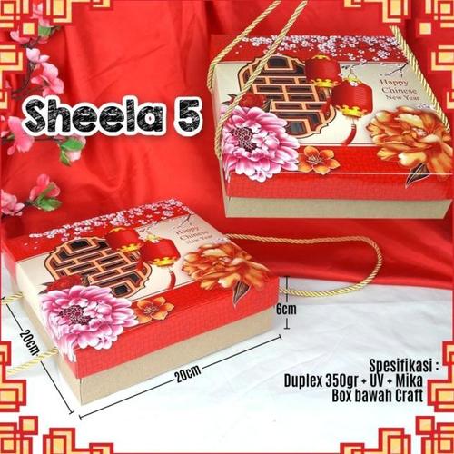 Jual box kemasan kue lapis legit cny kardus parcel imlek sincia 20x20x6 ...