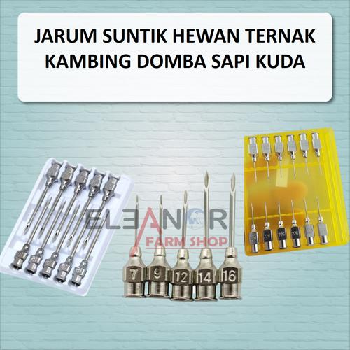 Jual Jarum Suntik Vaksin Ternak Unggas Ayam Kambing Sapi 1 Box - 17G x ...
