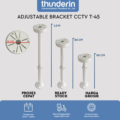 Jual Adjustable Bracket Tiang Untuk CCTV Outdoor, Panjang 60 Cm -1,2 ...