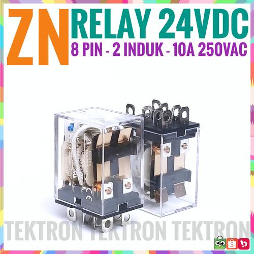 Jual ZN Relay 24V 8pin 2 induk Coil 24VDC Switch 10A 250VAC LY2N 8p LY2 - Kota Bandung - TEKTRON ...