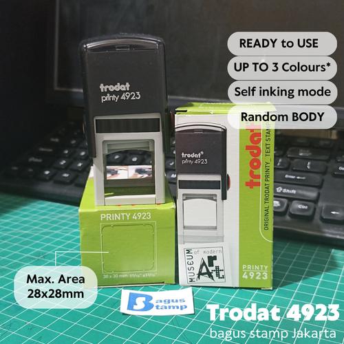 Jual Stempel Trodat 4923 Warna Otomatis Custom Design Ukuran 29x29 mm ...
