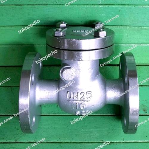 Jual Swing check valve SS304 PN16 1"inch / Check valve stainless PN 16 ...