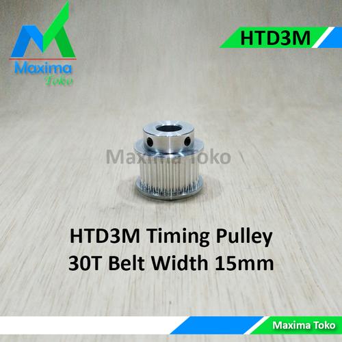 Jual HTD3M Timing Pulley 30 Teeth Bore 12mm 14mm HTD 3M 30T Lebar Belt ...