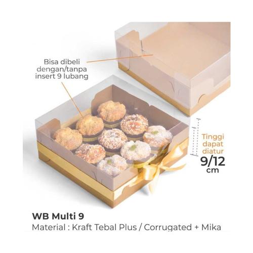 Jual Box Mika Kotak Cupcake Isi 9 Dus Rollcake Kemasan Hampers ...