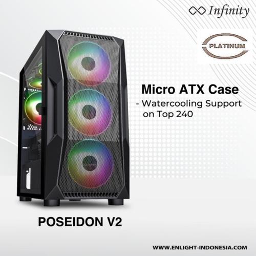 Jual Casing Infinity POSEIDON V2 - mATX Gaming Case - Jakarta Pusat ...