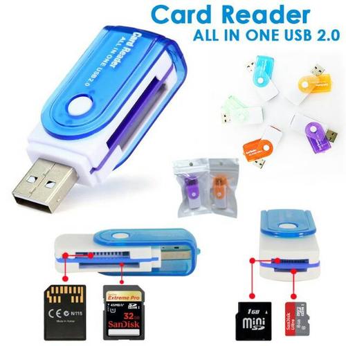 Jual All in One USB Card Reader 4in1 MicroSD Mini SD Card Convert ...