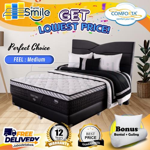 Promo Full Set COMFORTA Spring Bed PERFECT CHOICE - 90 100 120 160 180 ...