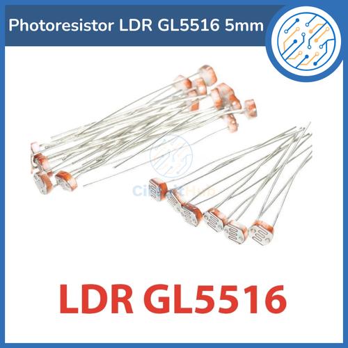 Jual Sensor LDR Gl5516 / Gl 5516 Photoresistor 5mm - Jakarta Utara ...