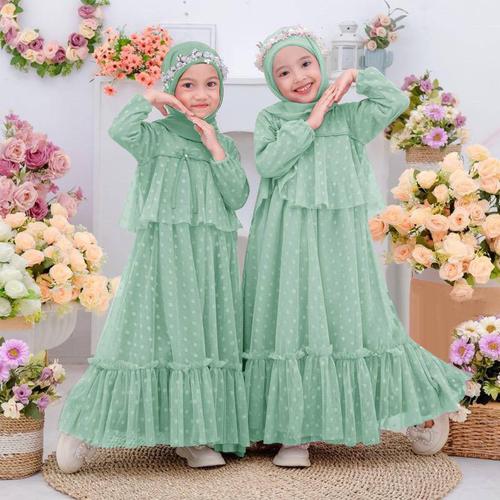 Jual Kid Emi gamis anak perempuan baju muslim anak cewek gamis pesta ...