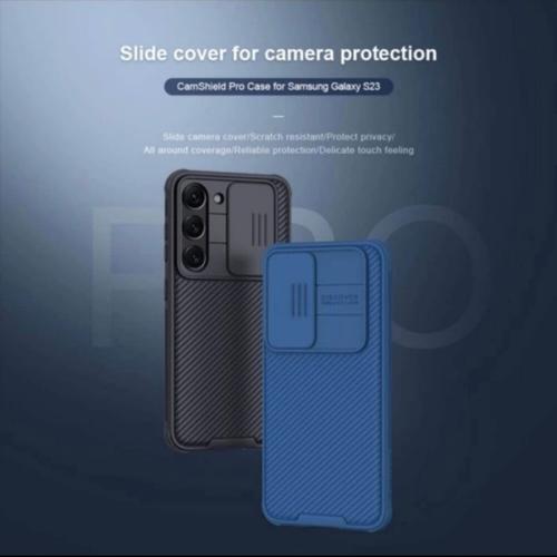 Jual Samsung S23 Ultra Nillkin Camshield Pro Camera slide case - Blue ...