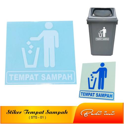 Jual Stiker Tempat Sampah Sign Sticker K3 Rambu Safety - Putih ...