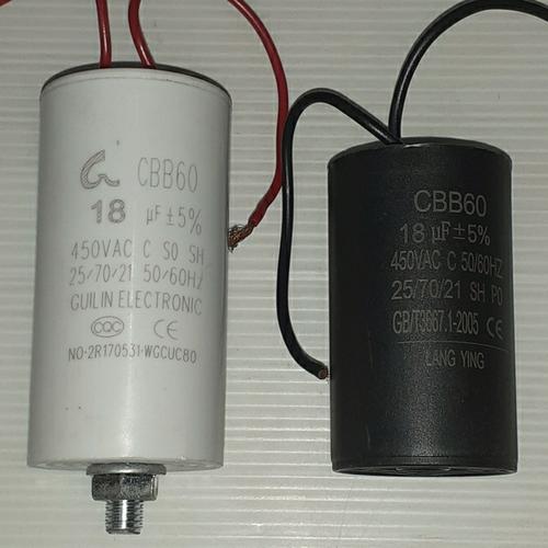 Jual Capacitor 450 VAC /18UF & 20 UF Motor Stater VARIAN Model BAUT ...