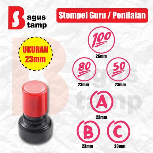 Jual Stempel Guru Penilaian NILAI Teacher Stamp Rewards SD TK Anak ...