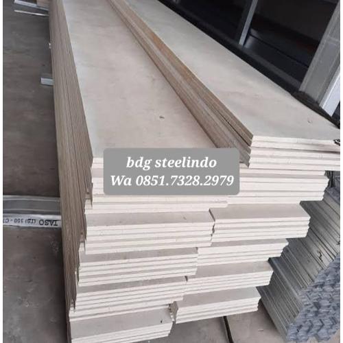 Jual Lisplank grc polos 20cm x 8mm x 3m/ woodplank - polos - Kab. Bandung - Bdg.Steelindo ...