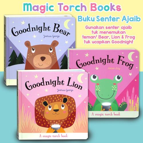 Jual Magic Torch Book Goodnight Bear / Lion / Frog - Good Night Bear ...