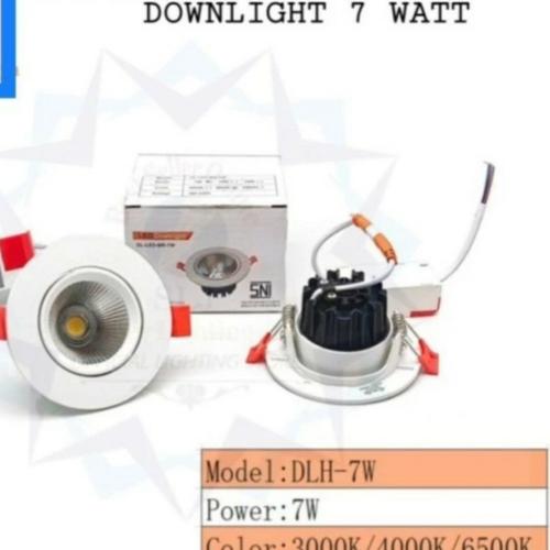 Jual Led panel downlight led cob 7w 12 w 18 w inbow plafon ceiling - Kuning, CoB 7 watt ...