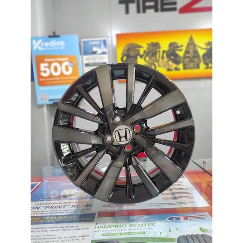 Promo Velg Mobil Honda City 16x6 4x100 ET.45 56.1 Black Machine Chrome ...