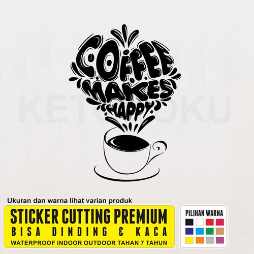 Jual Stiker Dinding dan Kaca Kafe Cafe Coffee Shop Kopi Cutting - Kota ...