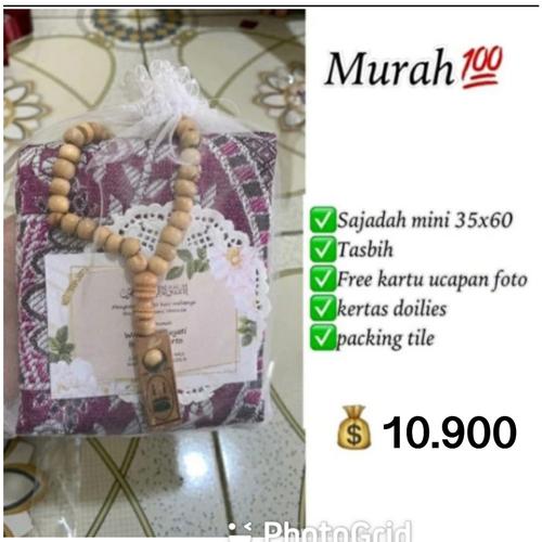 Jual hampers souvenir sajadah tile tasbih tahlilan aqiqah haji - Kota ...