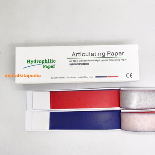 Jual hydrophilic articulating paper per box isi 12 buku - Kota Bogor ...