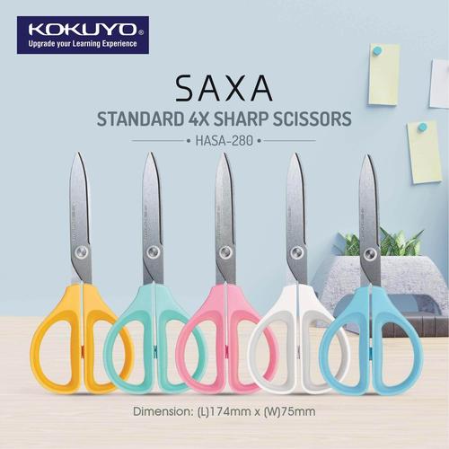 Promo Kokuyo Saxa Scissor Standard Blade 4x Sharper Gunting Tajam ...