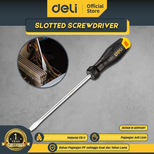 Jual Deli Slotted Screwdriver / Obeng Minus Berbagai Ukuran Cr-V ...