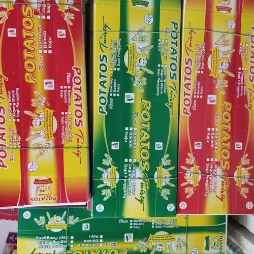 Jual kertas kentang goreng spiral/kotak popatos twisty/kemasan kentang ...