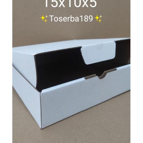 Jual kardus box pizza box die cut ukuran 15x10x5 cm warna putih hampers ...