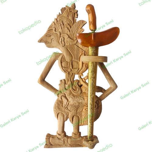 Jual Blawong Keris Dan Tombak Ukiran Wayang Kresna Mentahan Kayu Jati ...