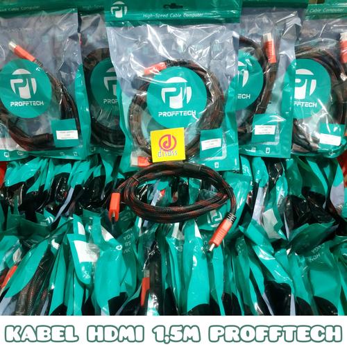 Jual Kabel HDMI 1.5M Serat Jaring Pipih Full HD Versi 1.4 - Disass ...