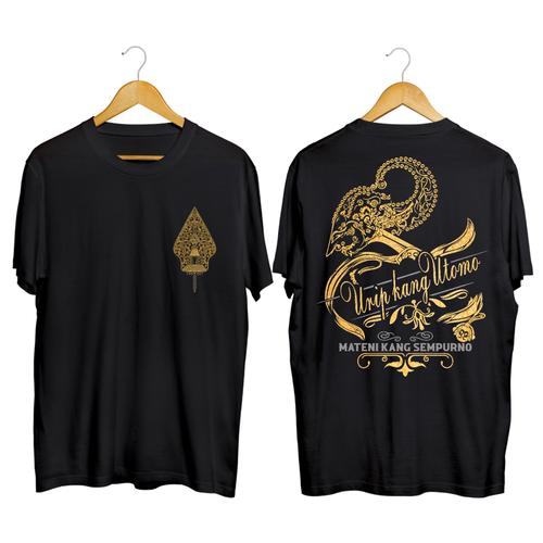 Jual Kaos Wayang Kulit Gunungan t shirt Kata - Kata Jawa Distro Atasan ...