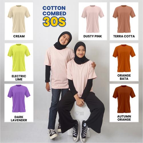 Promo Kaos Polos cotton combed 30s / Kaos polos murah / Kaos polos ...