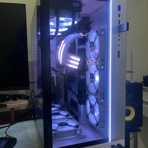 Jual lian li dynamic o11 XL white rog + corsair ll 120 rgb + corsair ...