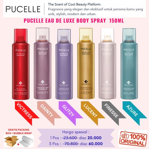 Jual Parfum Wanita Tahan Lama Parfum Murah PUCELLE Eau De Luxe Body ...