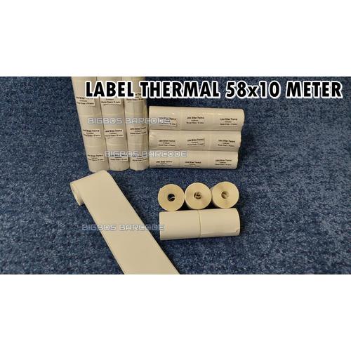 Jual LABEL STICKER 58x10M METER POS PRINTER THERMAL 58MM CONTINUES ...