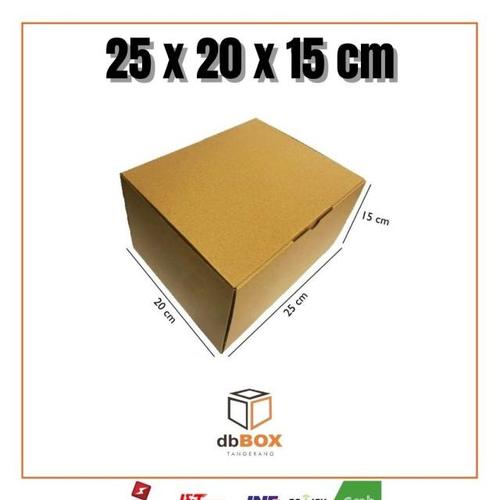 Jual kardus 25x20x15 cm | box die cut dan easy usage | box kue bolu ...