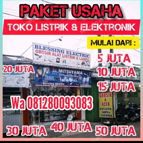 Jual Paket Usaha Alat Listrik / Usaha toko Listrik dan Elektronik ...