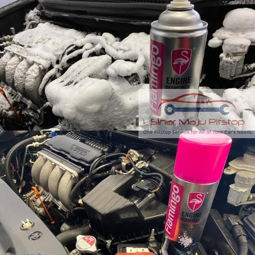 Jual Spray Pembersih Bagian Luar Mesin Mobil FLAMINGO ENGINE DEGREASER ...