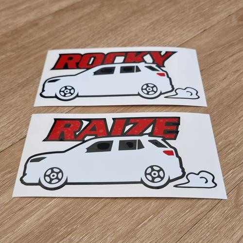 Jual Stiker mobil Toyota Raize Daihatsu Rocky - Raize - Kab. Tangerang ...