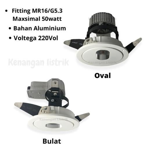 Jual downlight pinhole jenis rise mr16 kap spotlight inbow plafon mr16 ...