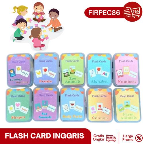 Jual F86 Mainan Edukasi Anak Flash Card Bahasa Inggris / English ...