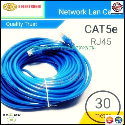Jual G566 ORIGINAL KABEL LAN RJ45 30 METER CAT5 UTP INTERNET KONEKTOR ...
