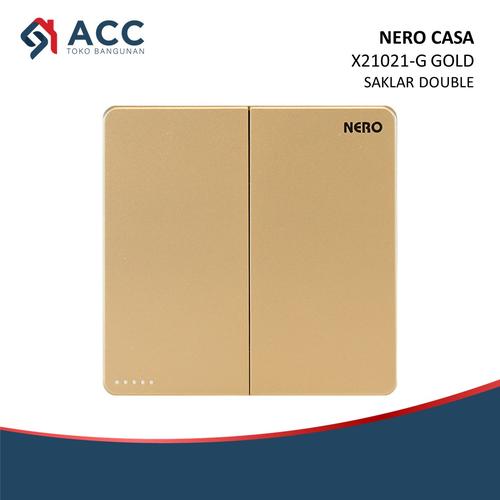 Jual NERO CASA X21021-G Gold NERO Saklar Seri Double 2 Gang 1 Way - Kota Depok - Toko Bangunan ...