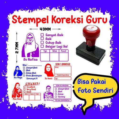 Jual Stempel Koreksi Guru / Stempel Penilain - 001, Hitam - Kab ...