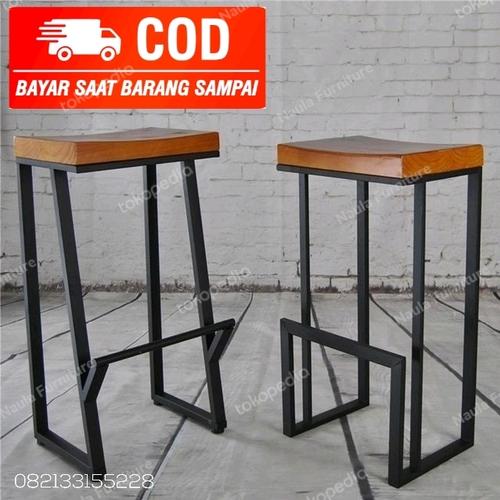 Jual Kursi cafe bar besi/kursi bar stool besi industrial terbaru ...