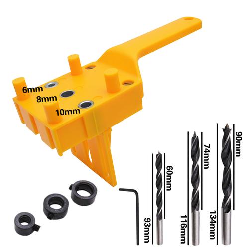 Jual JIG DOWEL SET MATA BOR STOPPER ALAT PELUBANG 6/8/10MM PENYAMBUNG ...