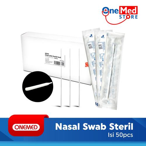 Jual Nasal Swab Steril / Flocked Swab Naso Onemed Box Isi 50 Pcs - Kota ...
