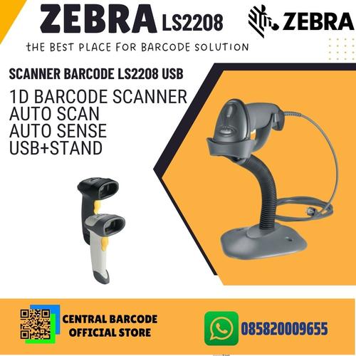 Jual SCANNER BARCODE SYMBOL LS2208 USB 1DIMENSI | ****GARANSI RESMI ...