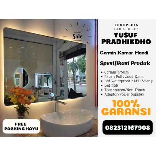 Jual Cermin Kotak Led Touch Screen Kamar Mandi Moderen - natural white ...