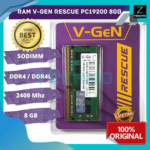 Jual RAM V-Gen Rescue Sodimm 8GB DDR4 / DDR4L PC19200 2400Mhz - STANDAR ...